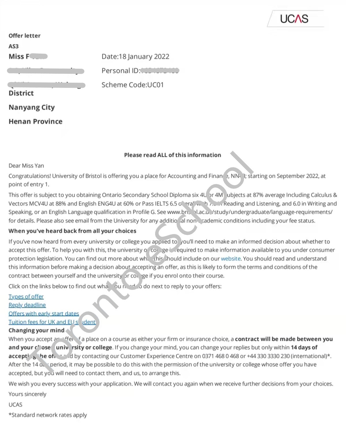 Offer of Admission to the top world universities in the US and UK ...